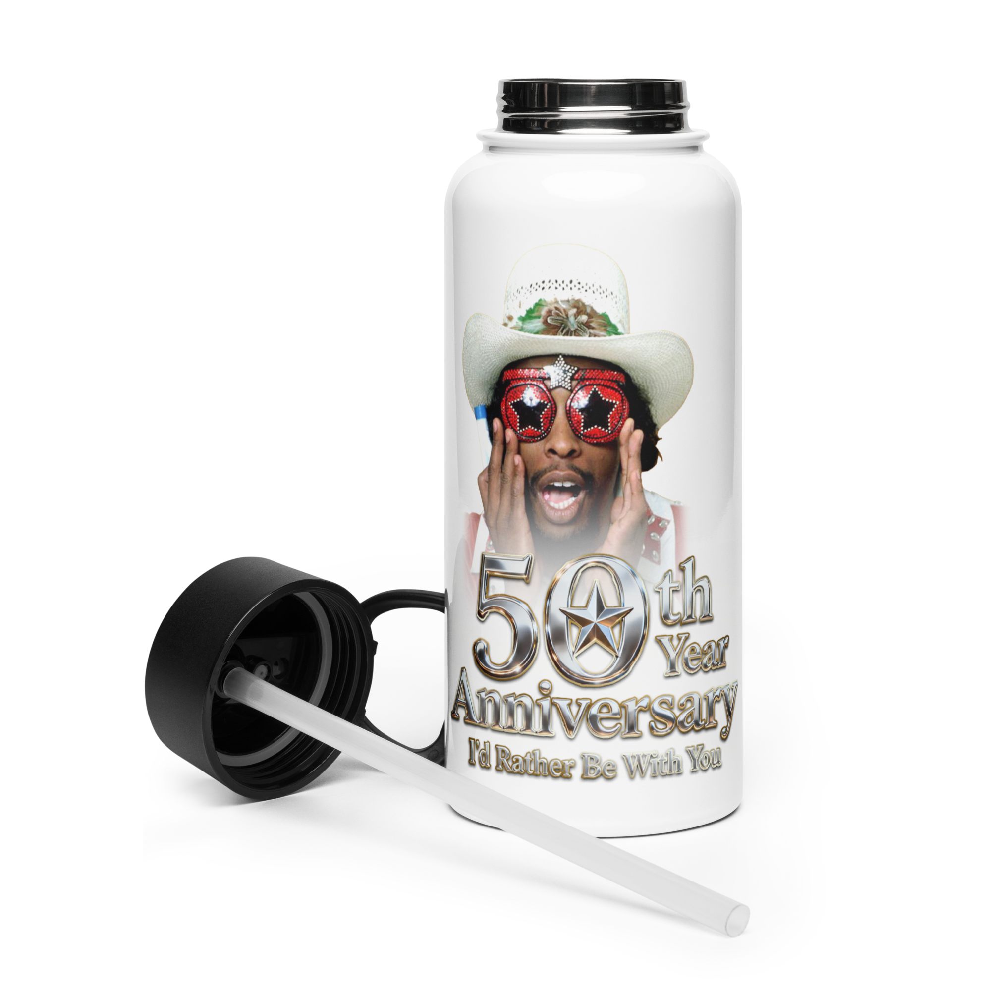 I'd Rather Be With You 50th Year AnniversaryStainless steel water bott ...